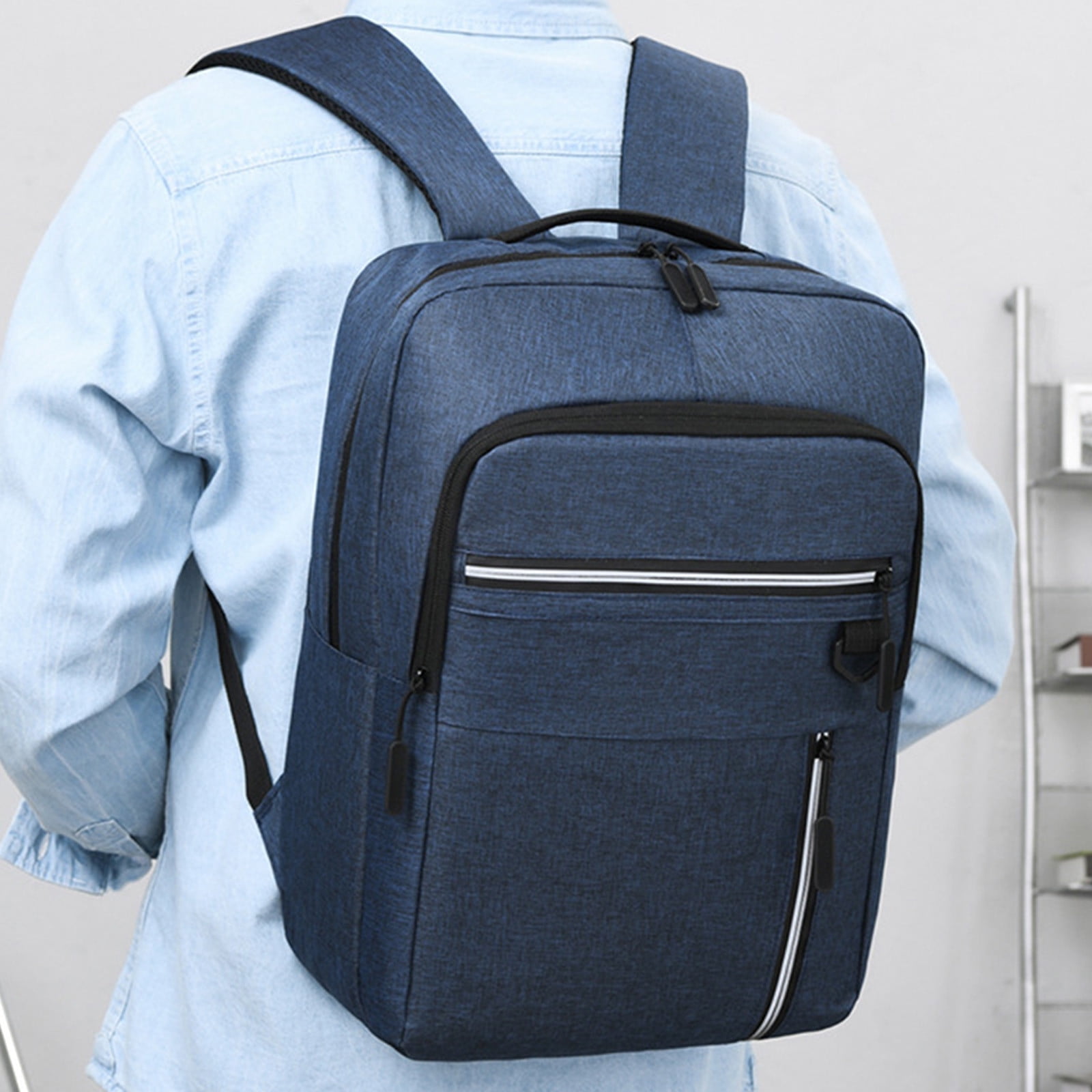 MagicXflow Business Slim Backpack with USB Charger,Computer Lightweight ...