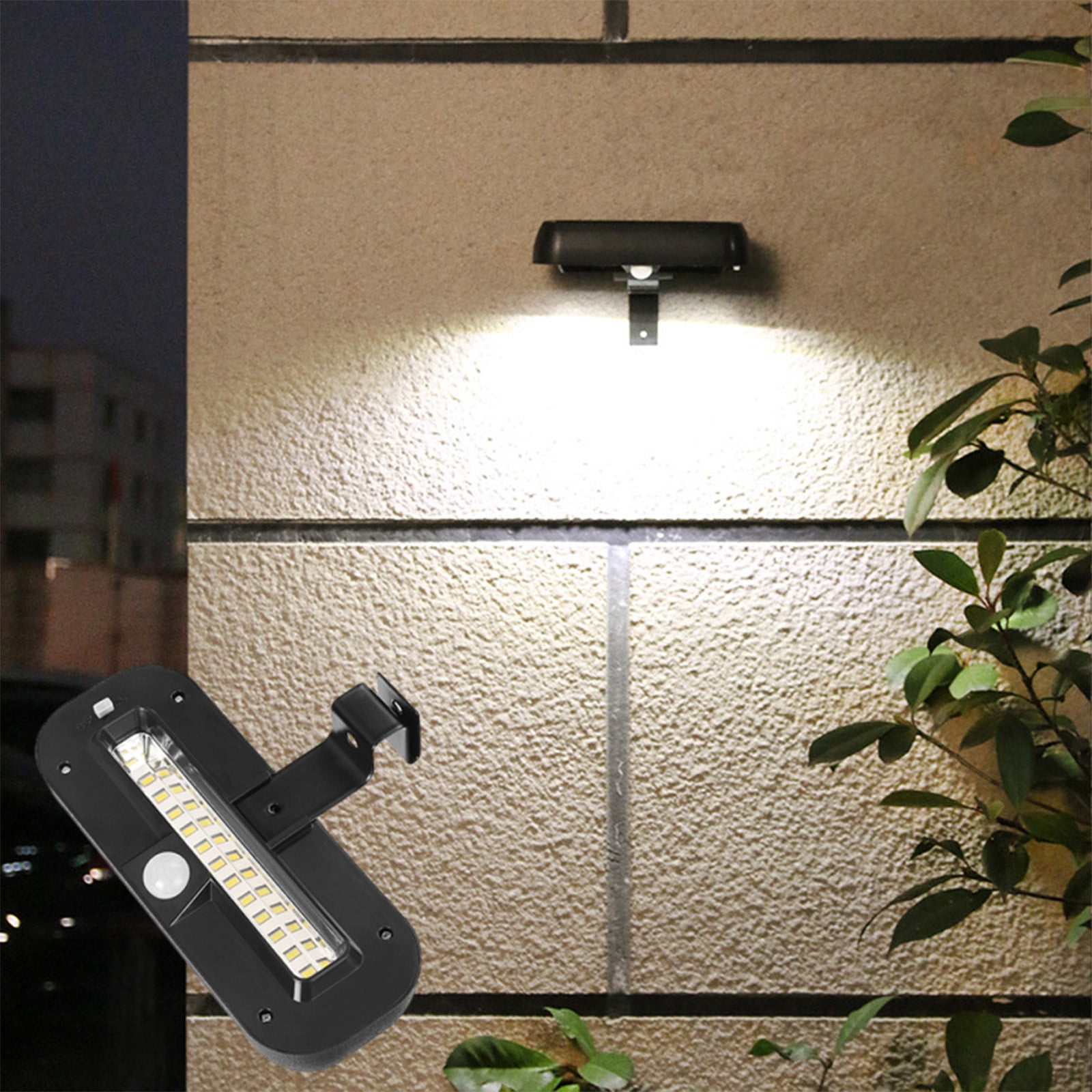 MagicXflow Gutter Solar Lights,Outdoor LED Solar Motion Sensor Light ...