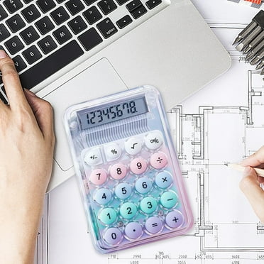 Mini Calculator Big Button Non-slip Base Arithmetic Portable 8-Digit ...