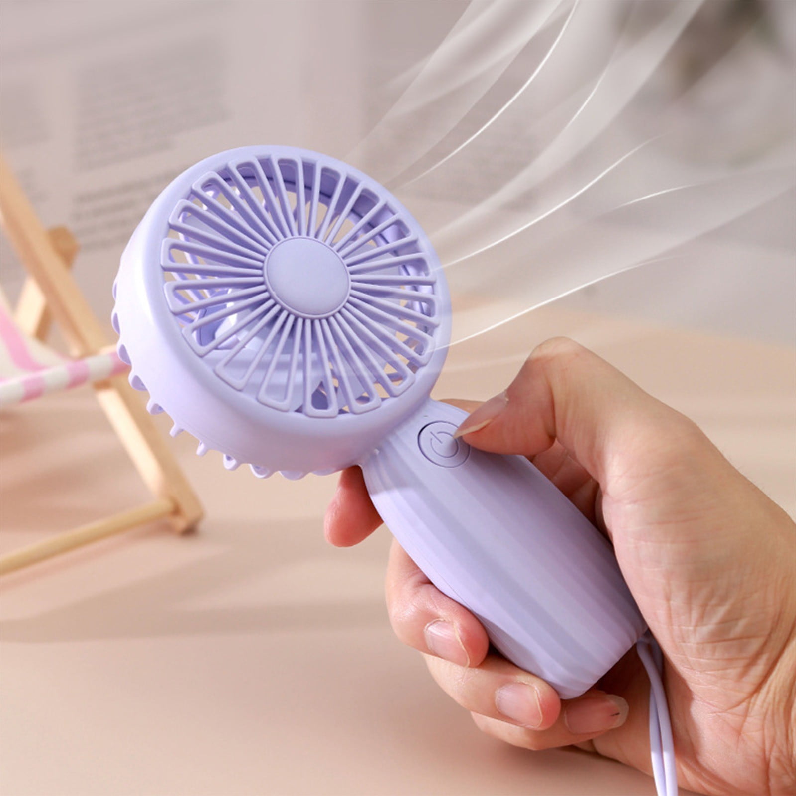 MagicXflow Portable Handheld Fan, Neck Fan, Mini Desk Fan, Multi ...