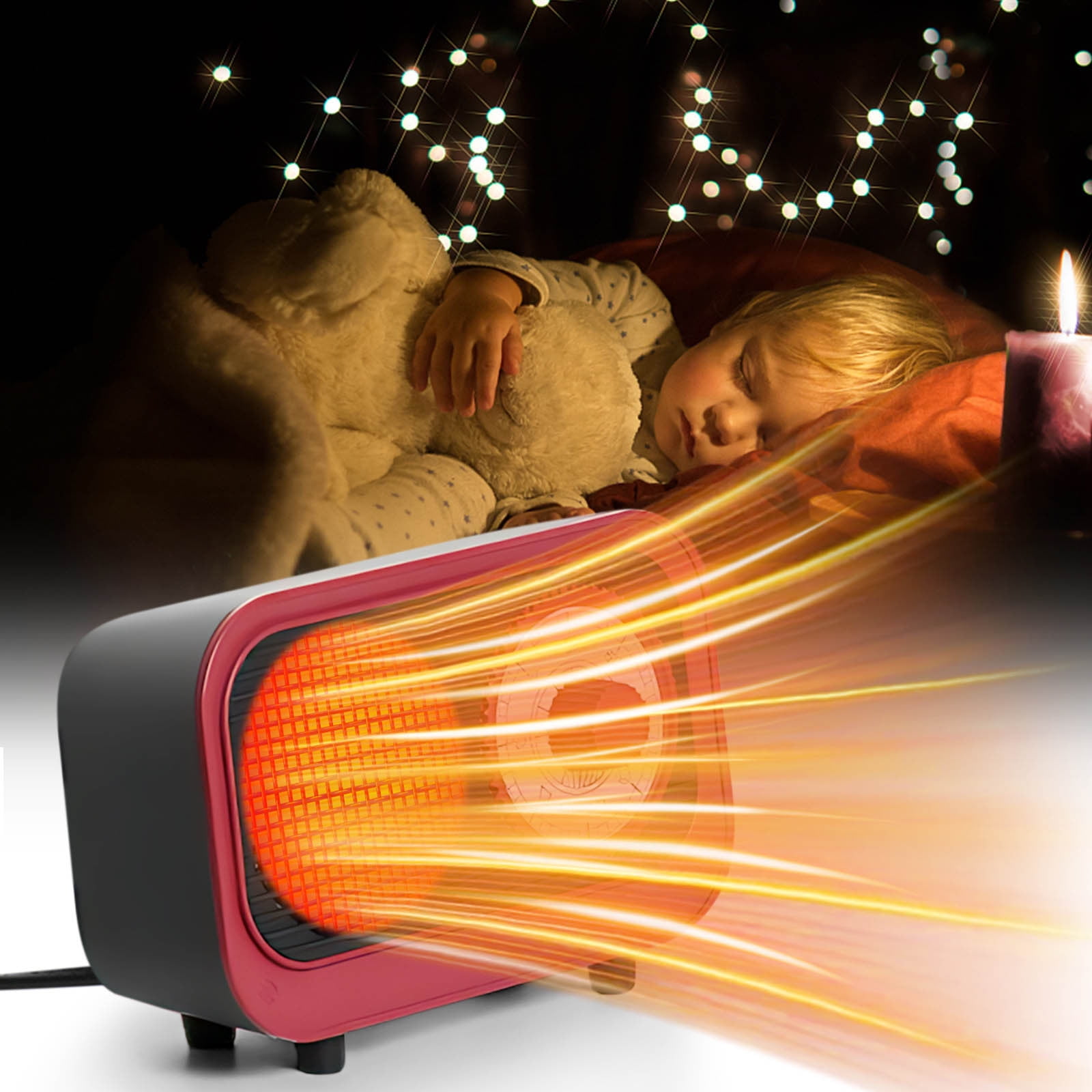 MagicXflow Portable Space Heater Fast Heating Compact Space Heater With ...