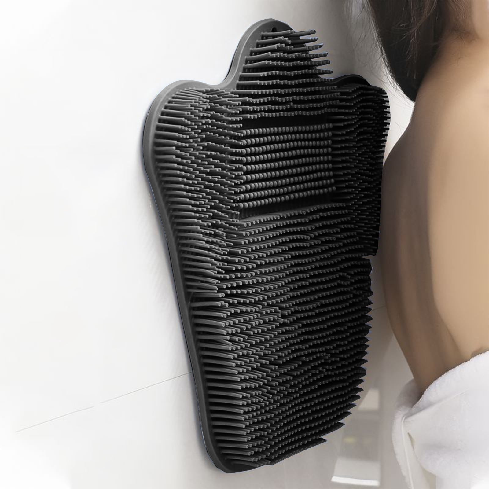 MagicXflow Shower Back & Foot Scrubber,Wall Mounted Back Scrubber ...