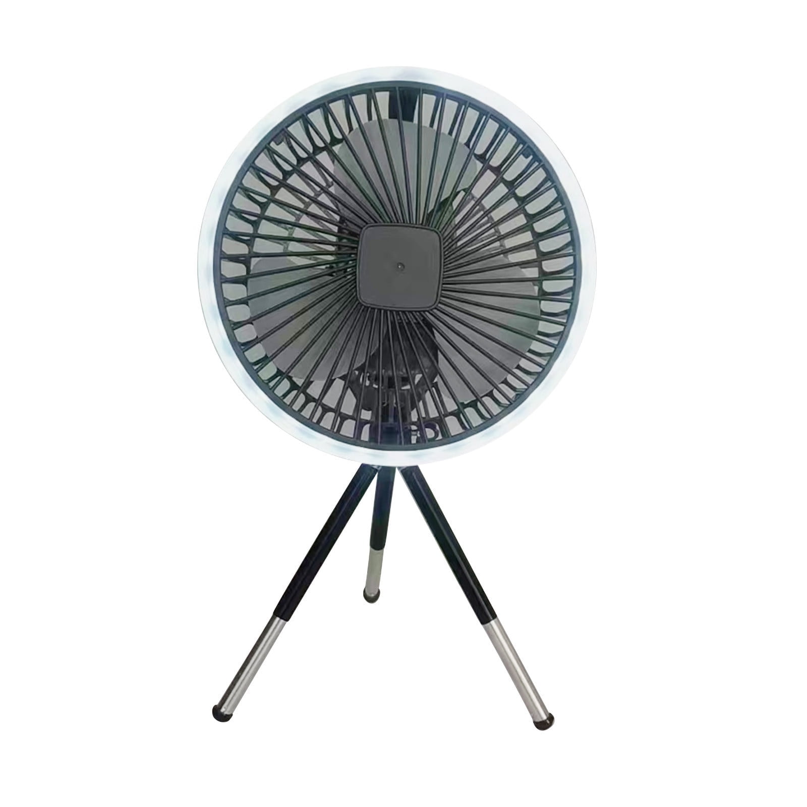 MagicXflow Tripod Floor Fan with Light,Rotation Head, Standing Fan with ...