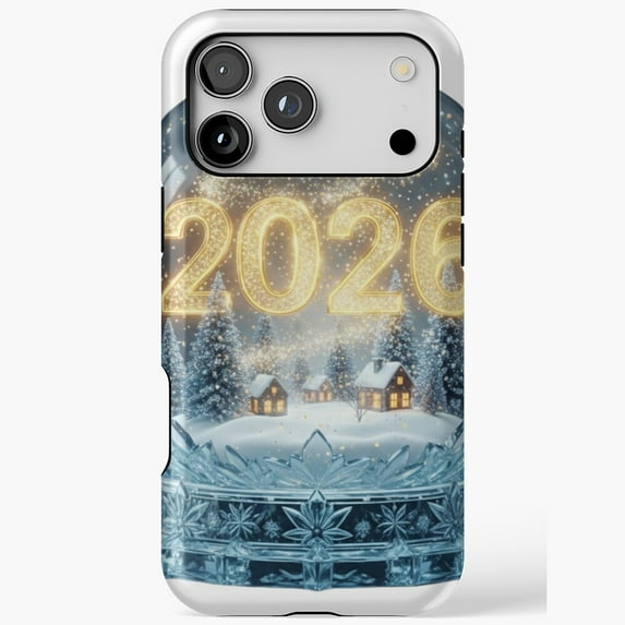 Magical 2026 Snow Globe iPhone Case 17 through 11 Pro Max - Walmart.com