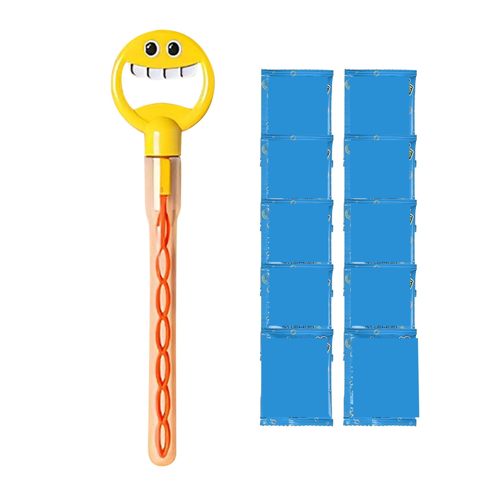 Magical 5-Claw Smiley Bubble Stick, 32-Hole Smiley Face Bubble Wand ...