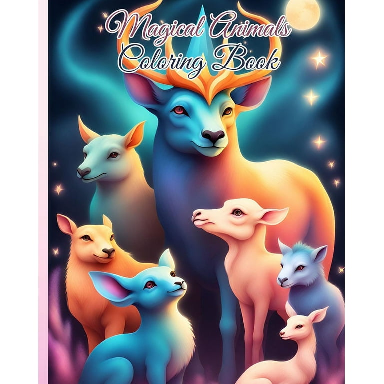 magical animals coloring book
