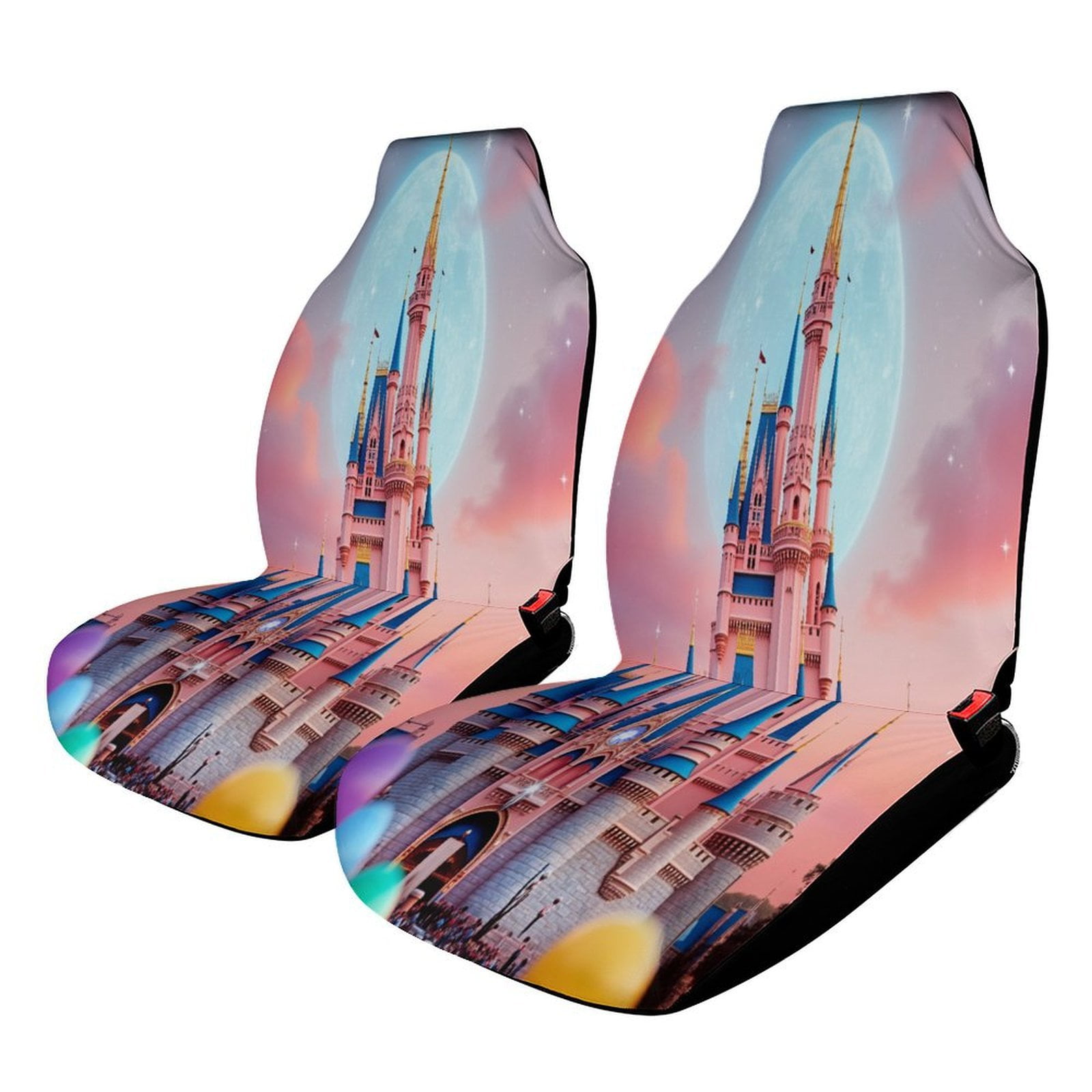 Magical Castle at Dusk-2 Car Seat Covers Car Accessories Pack of 2 ...