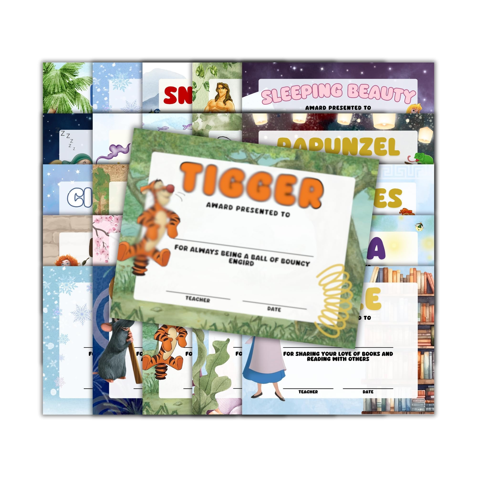 Magical Characters Personality Superlative Certificate Awards 25pk 8 ...