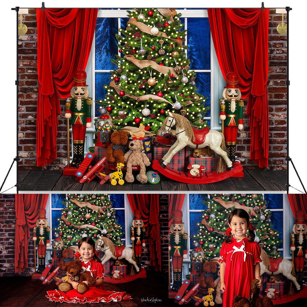 Magical Christmas Window Backdrops Kids Adult Photography Child ...