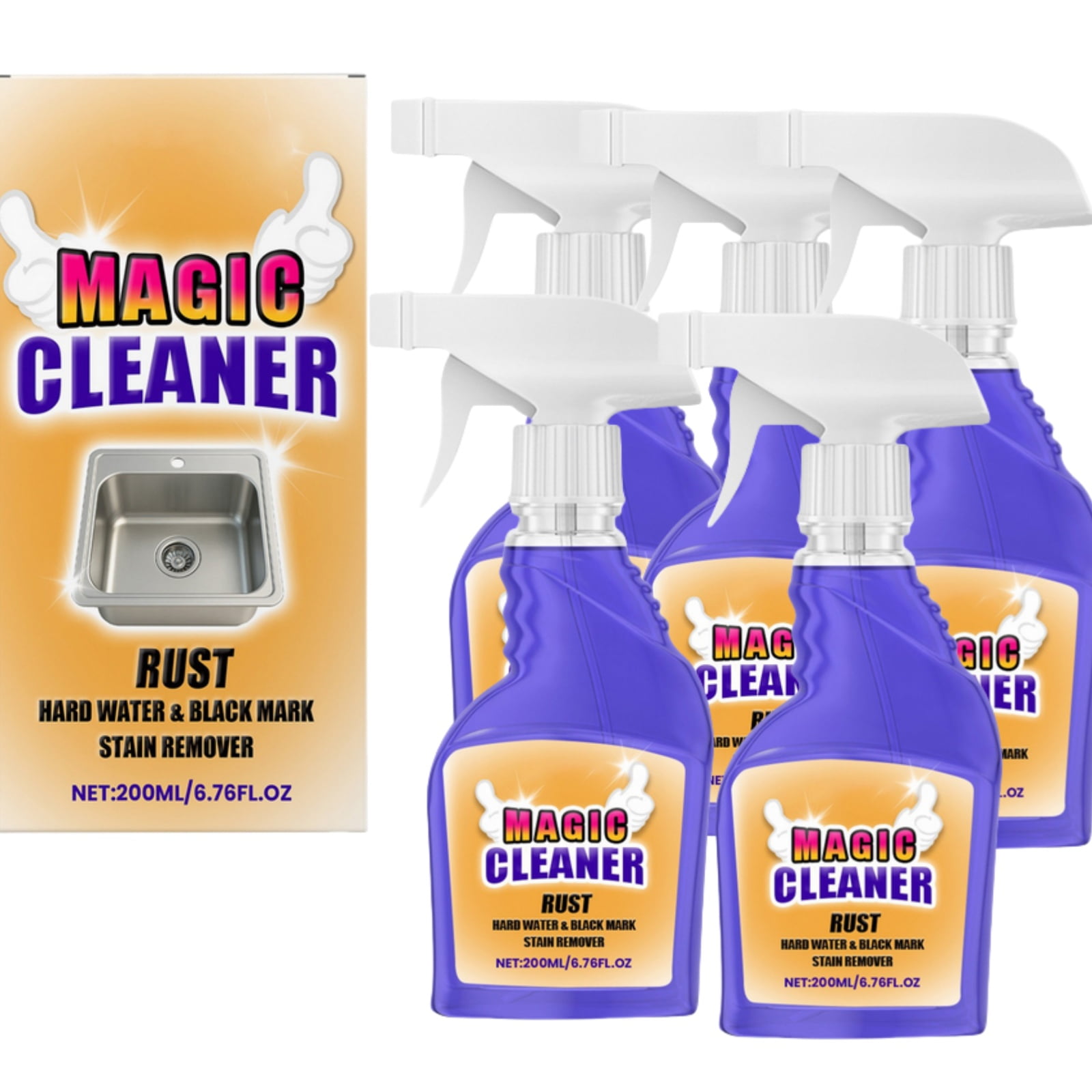 Magical Cleaner Rustys Stain, Hard Water Calcium Remover for Concrete ...