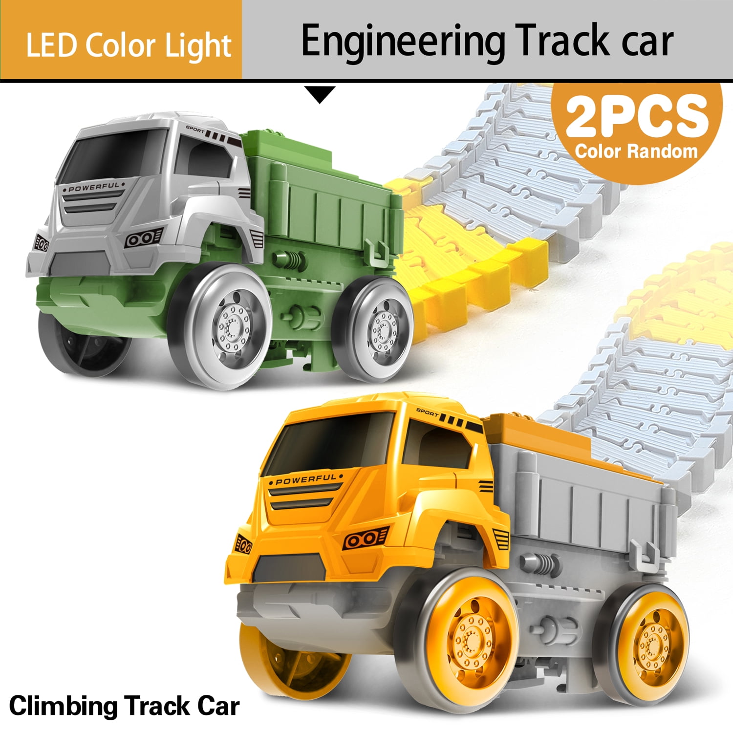 Magical Climbing Race Track Car Toy Vehicle LED Light Electronics Car ...