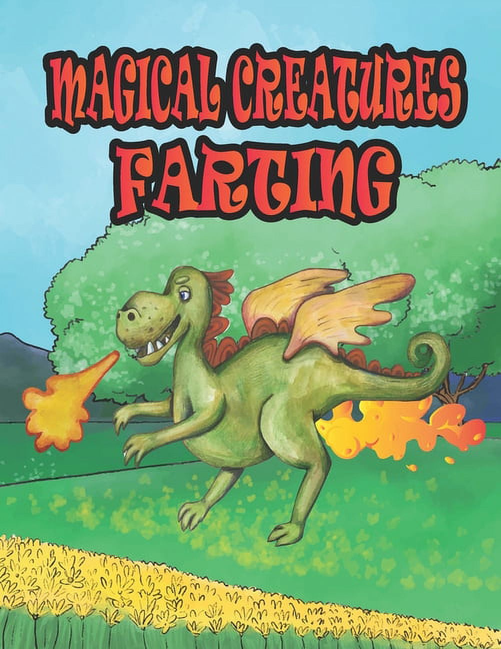 Magical Creatures Farting: Funny Coloring Book of Farting Magical and ...