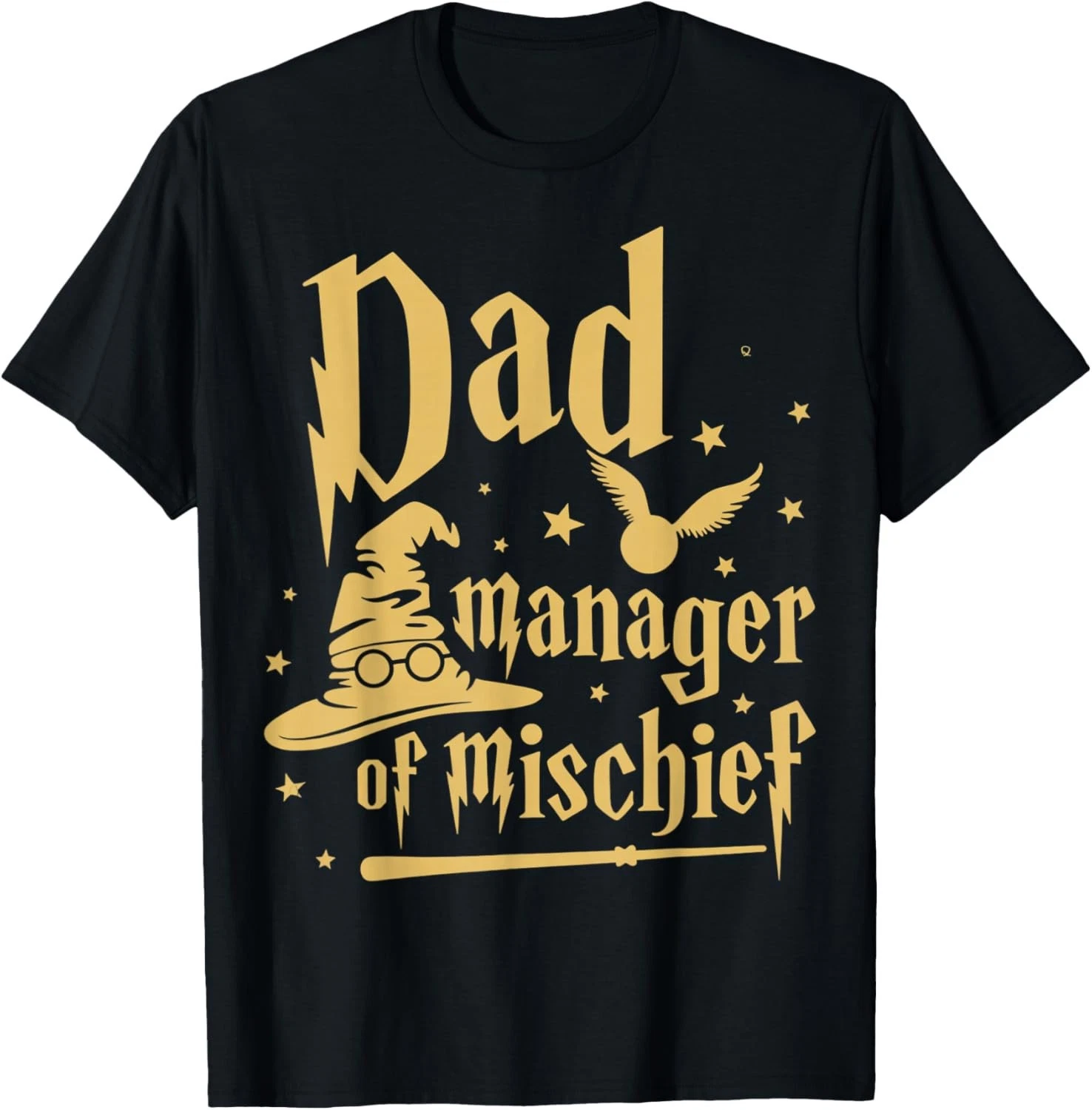 Magical Dad Manager Of Mischief Family Humor Quote Unisex T-Shirt, up ...