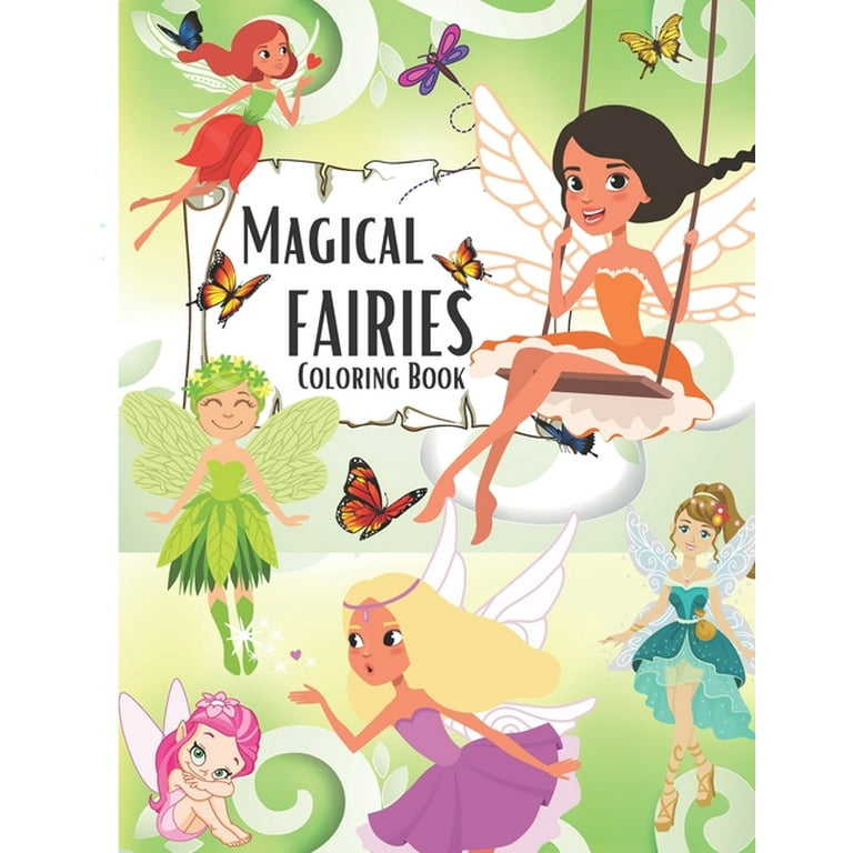 magical girl coloring book