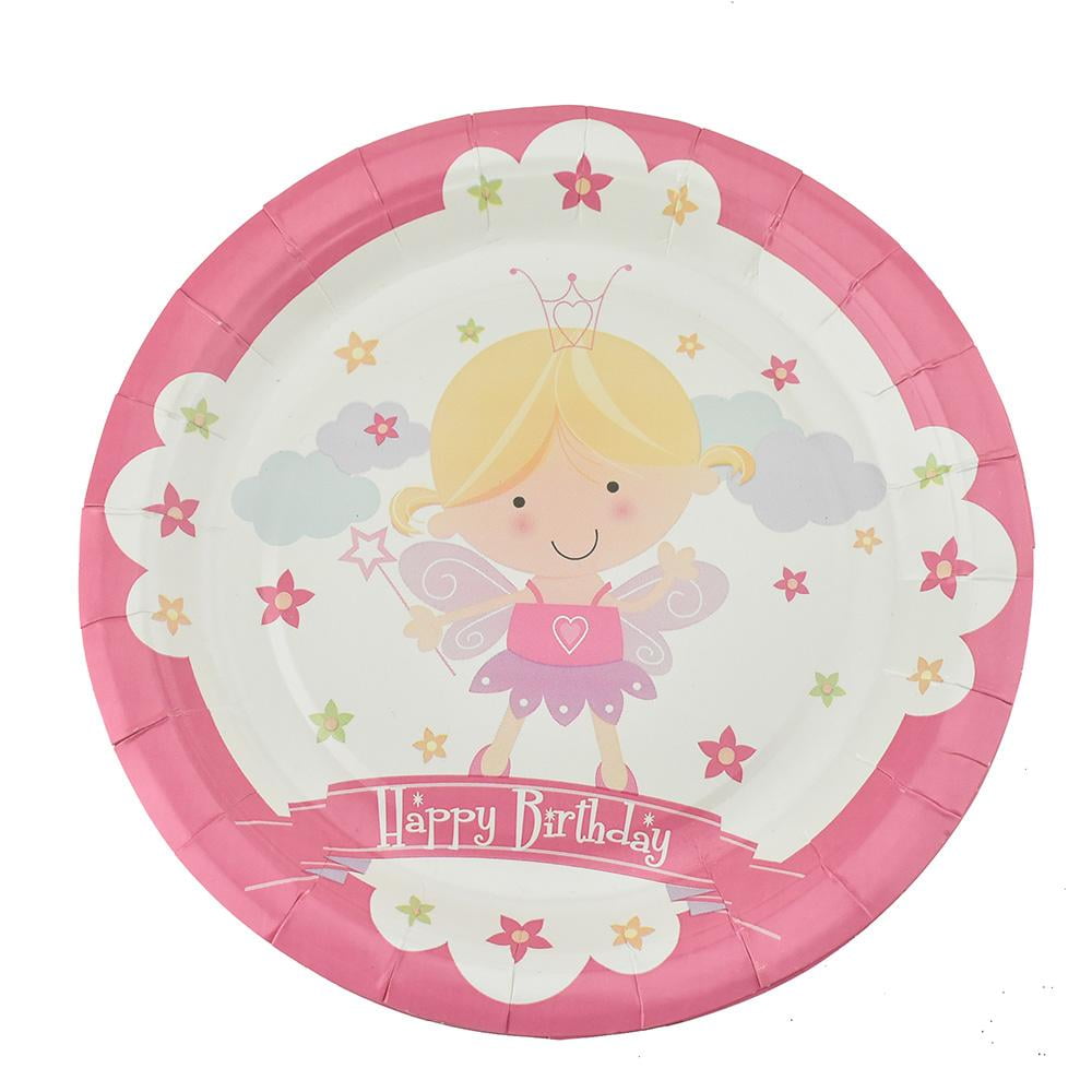 Magical Fairy Birthday Party Paper Plates, 7-Inch, 12-Count - Walmart.com