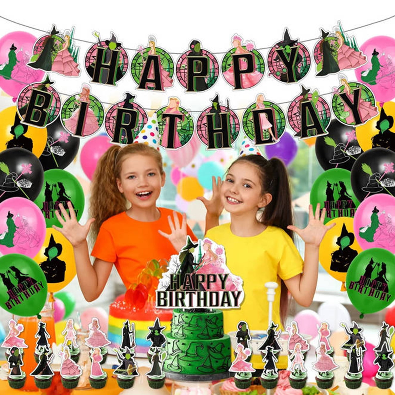 Magical Fairy-Themed Birthday Party Decoration Set with Banner, Cake ...
