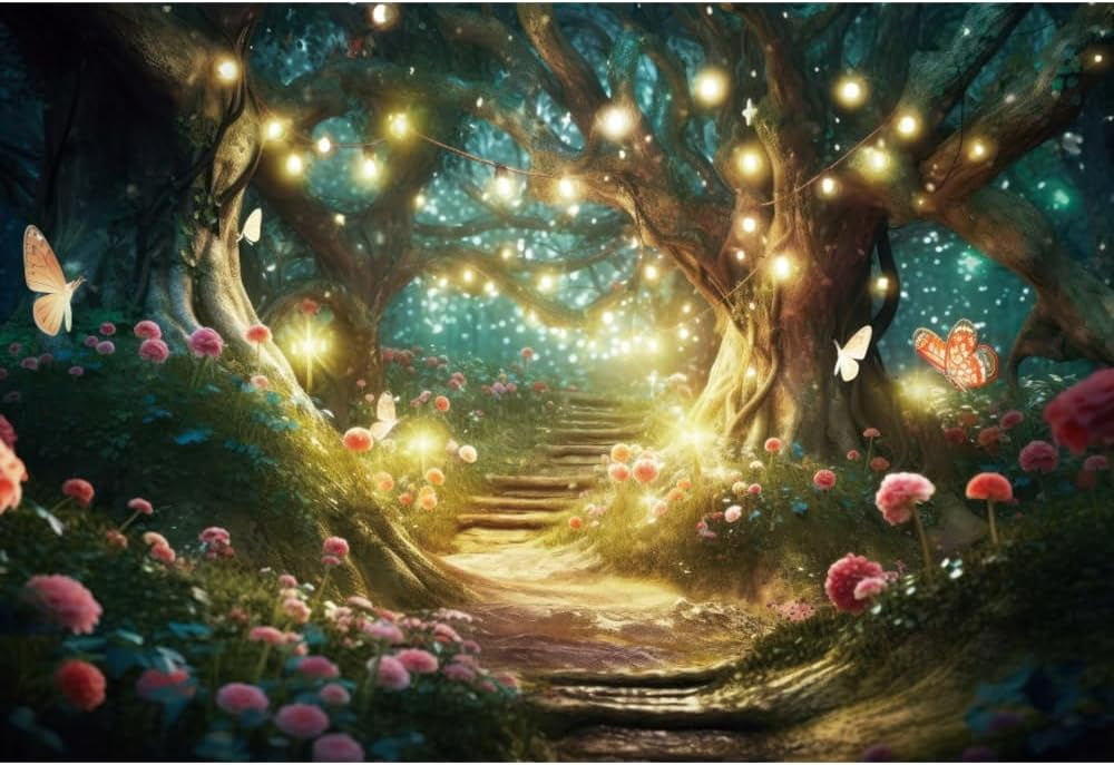 Magical Fantasy Forest Backdrop for Photography Spring Garden Floral ...
