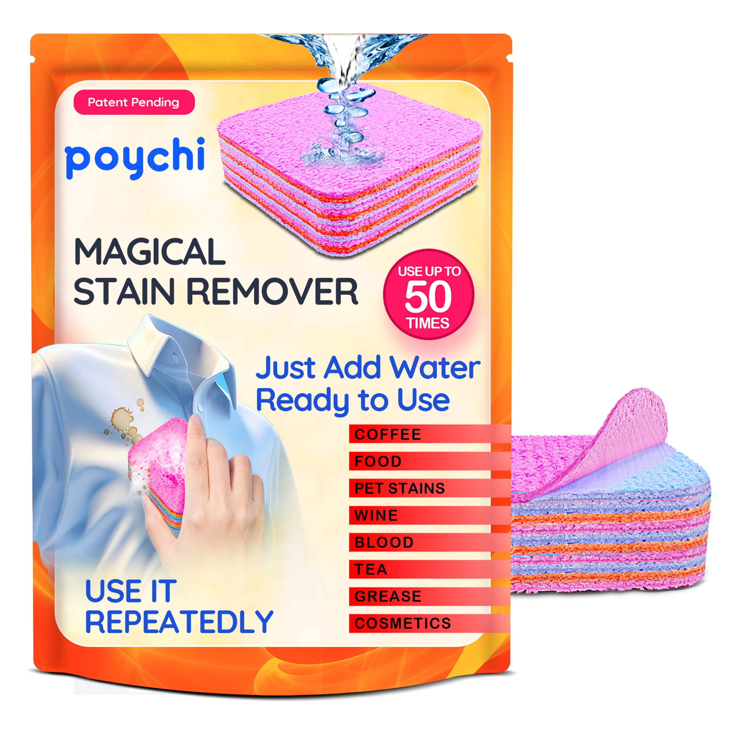 Magical Fiber Stain Remover - Use as Spot Remover- No Dry Cleaning Food ...