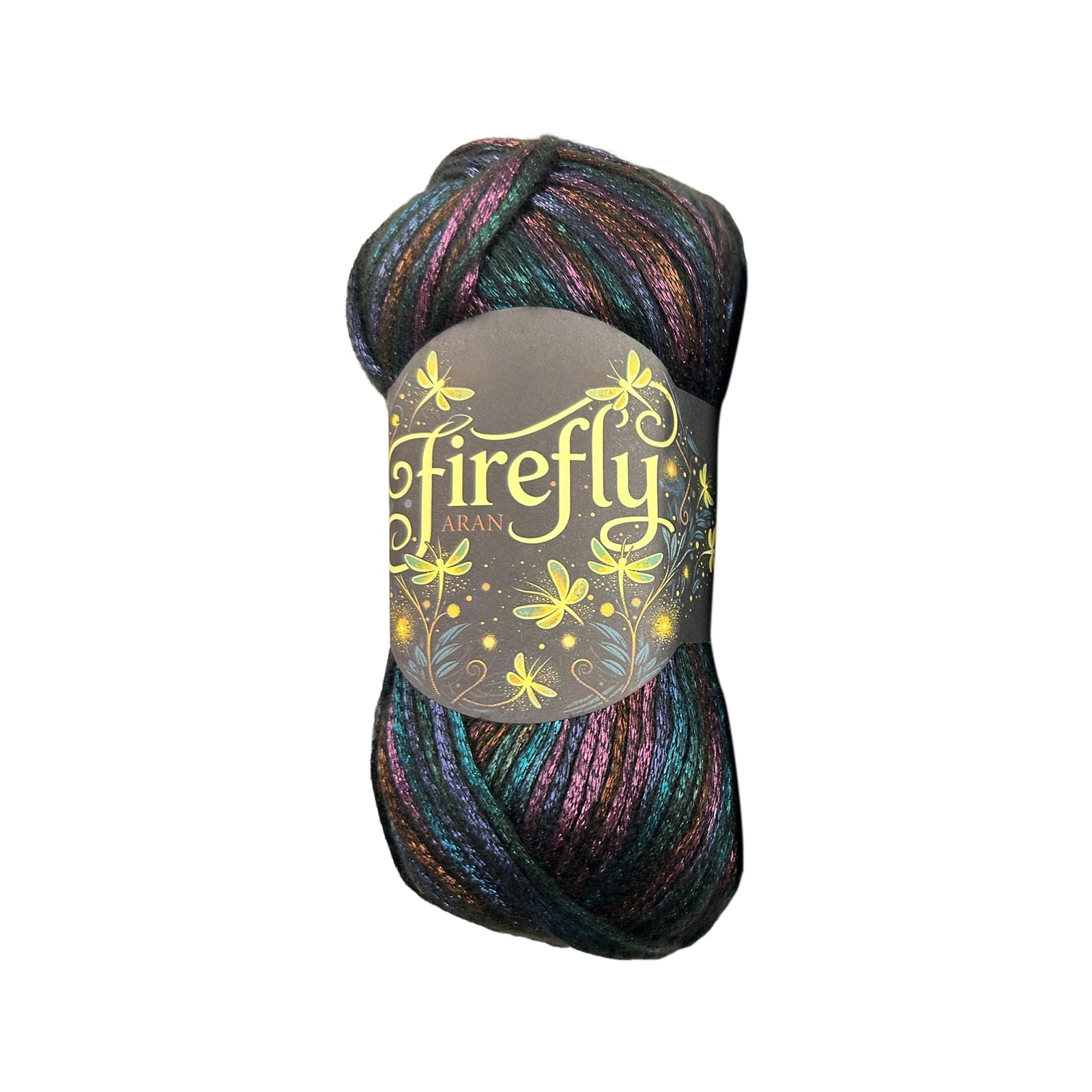 Magical Firefly Luminous Yarn - Glow Worm 100g Aran Metallic Acrylic ...