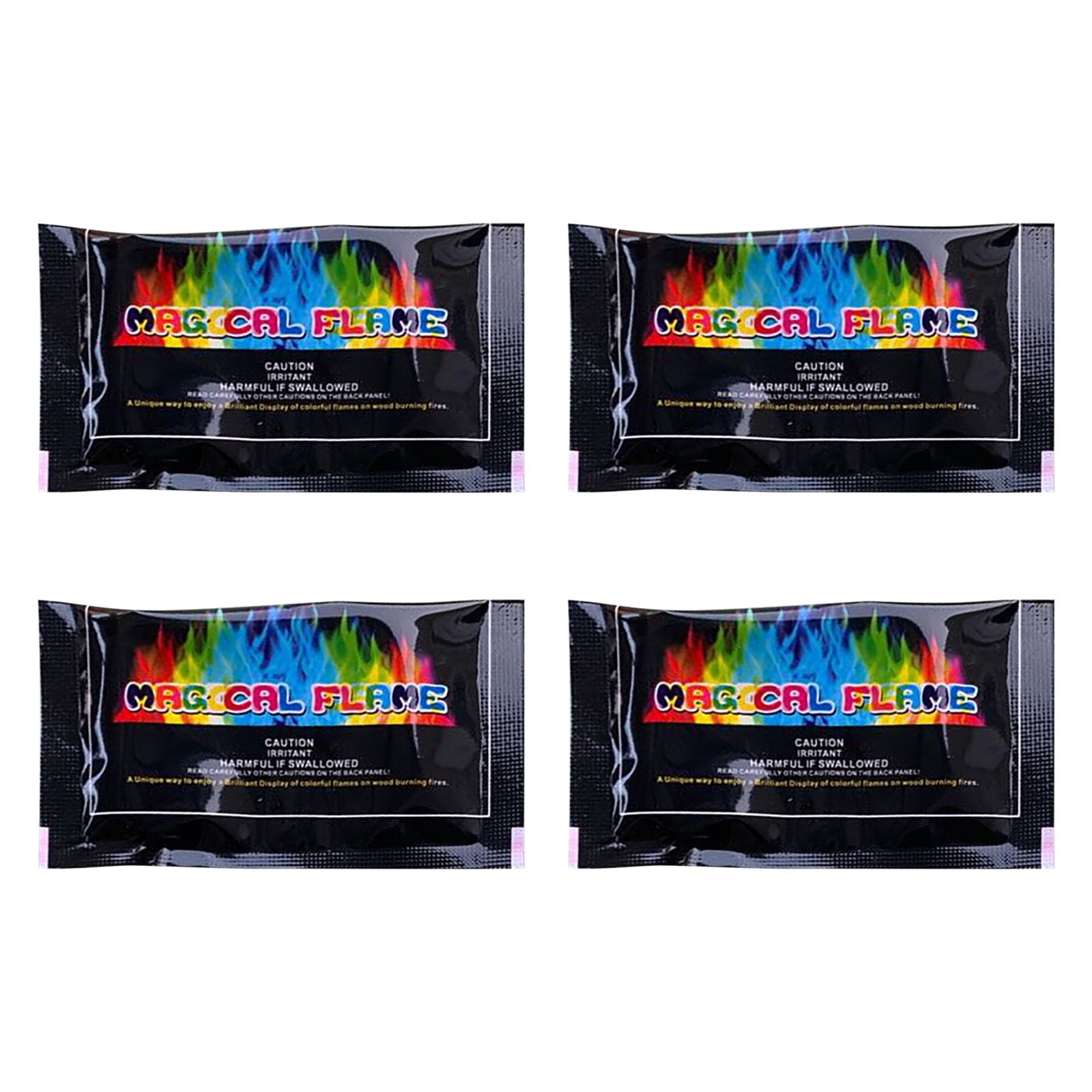 Magical Flames Cosmic Fire Color Packets - 4-Pack Colorful Fire Packs ...