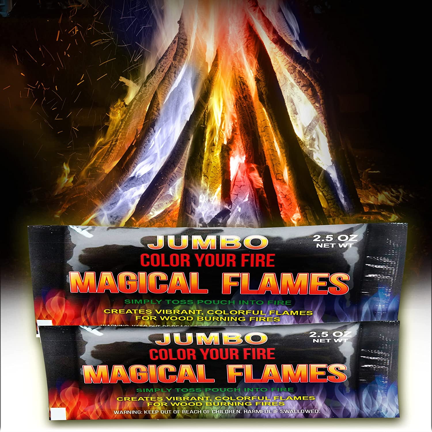 Magical Flames Fire Color Changing Packets for Campfires, Fire Pit ...