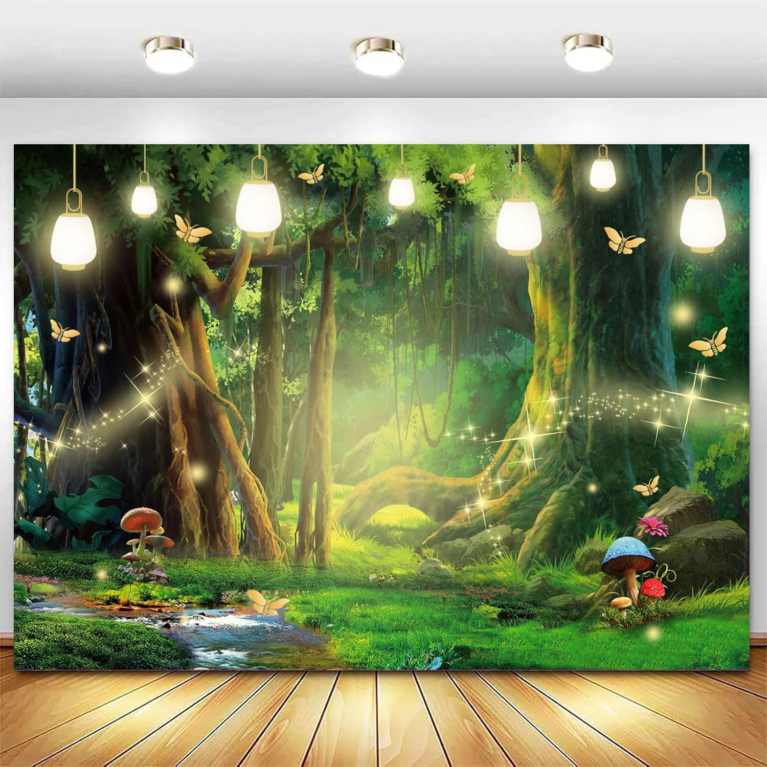 Magical Forest Fairyland Photography Backdrop Green Enchanted ...