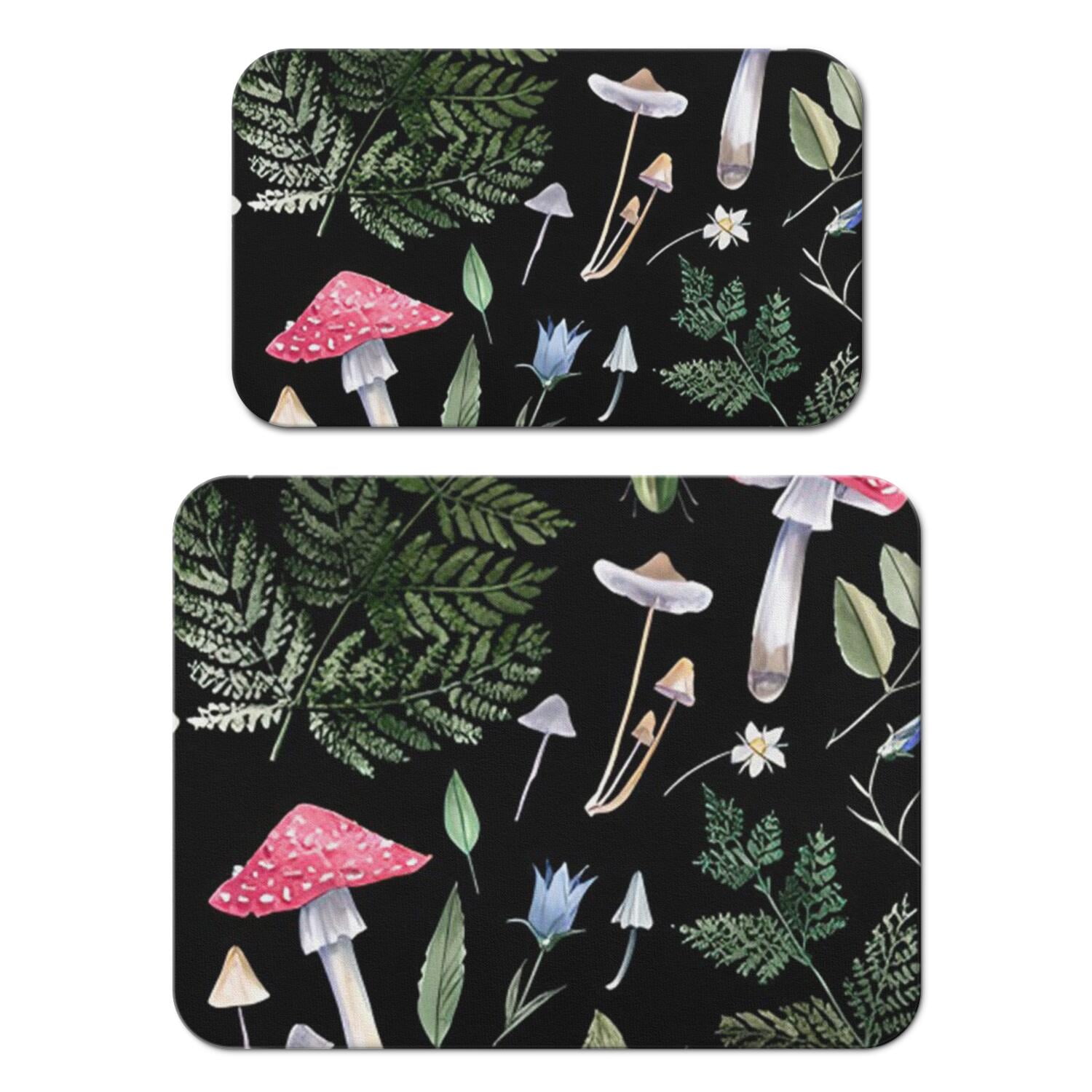 Magical Forest Mushroom Coffee Mat Set - Fairy Tale Cottagecore Non ...