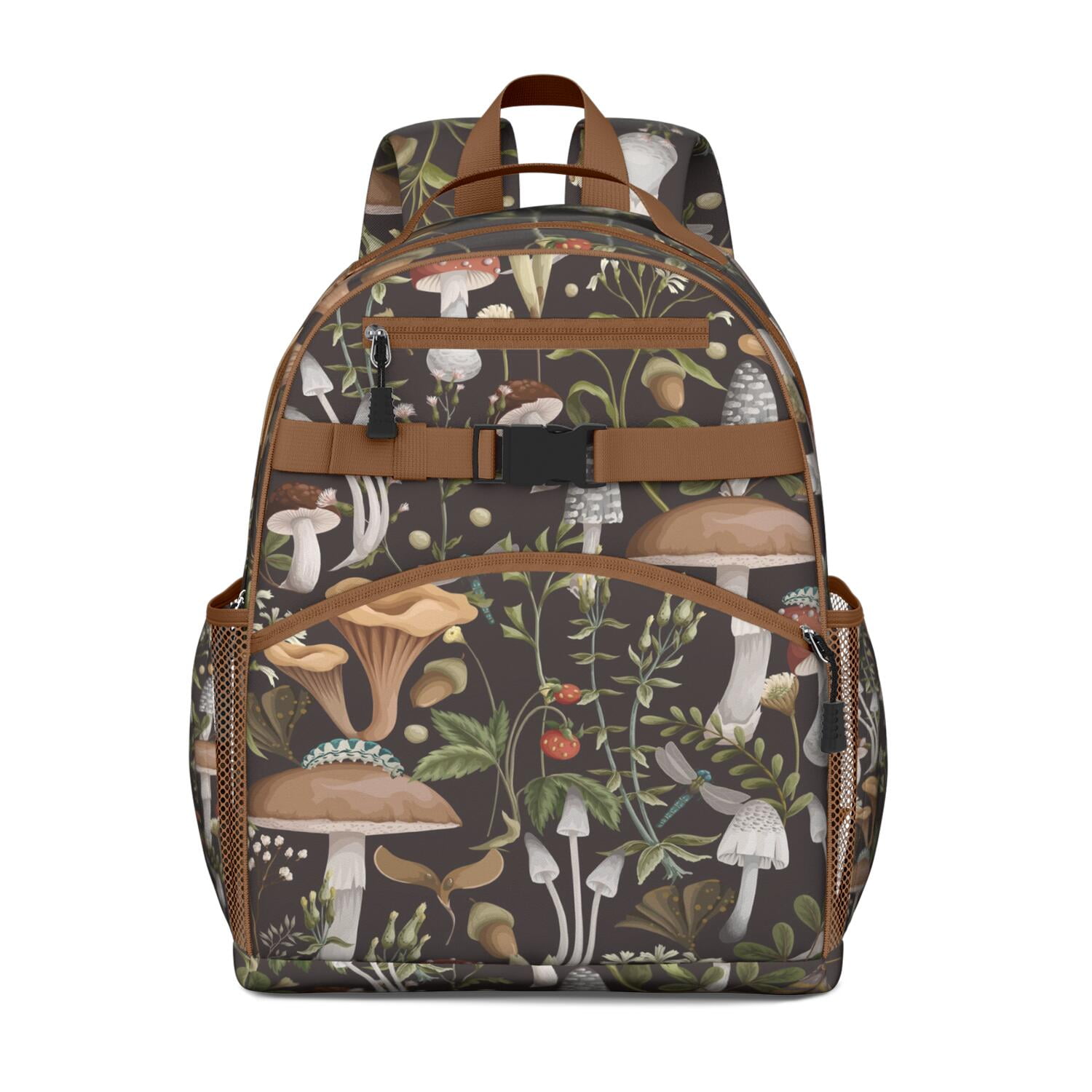 Magical Forest Mushrooms Backpack - Waterproof Travel Backpack for ...