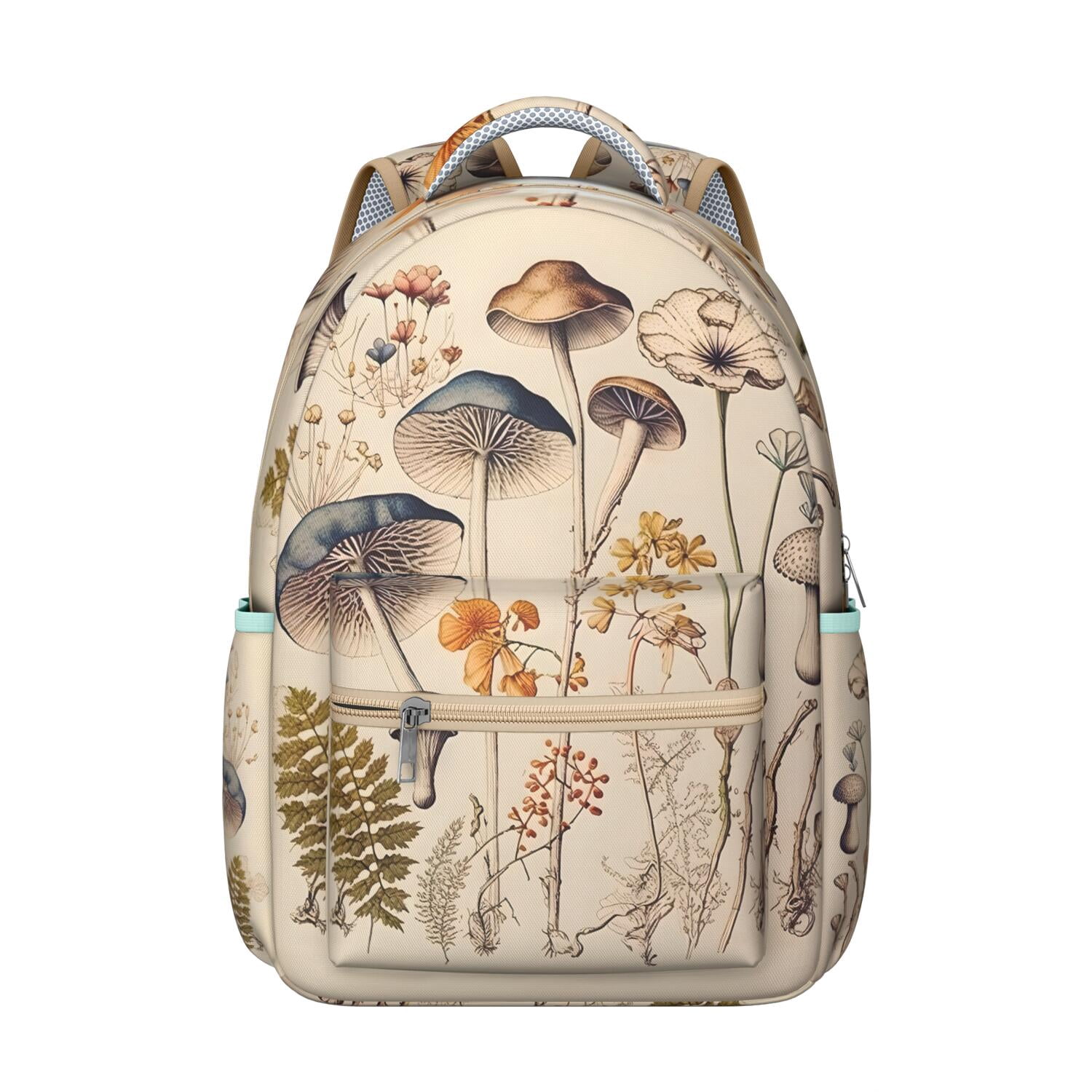 Magical Forest Mushrooms School Backpack - Fairy Tale Fungi Design with ...