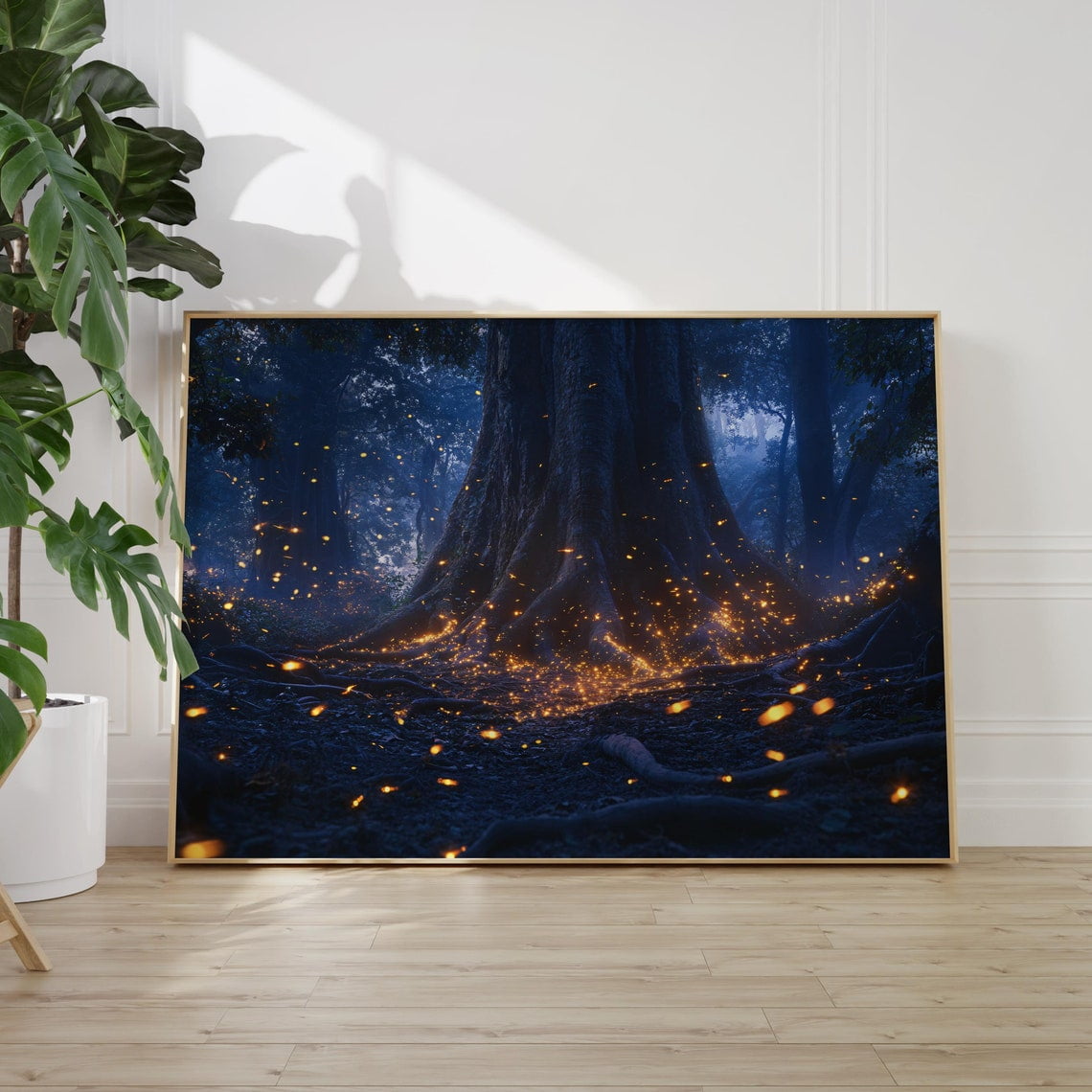 Magical Forest Poster - Autumnal Forest Path - Foggy Forest Print ...
