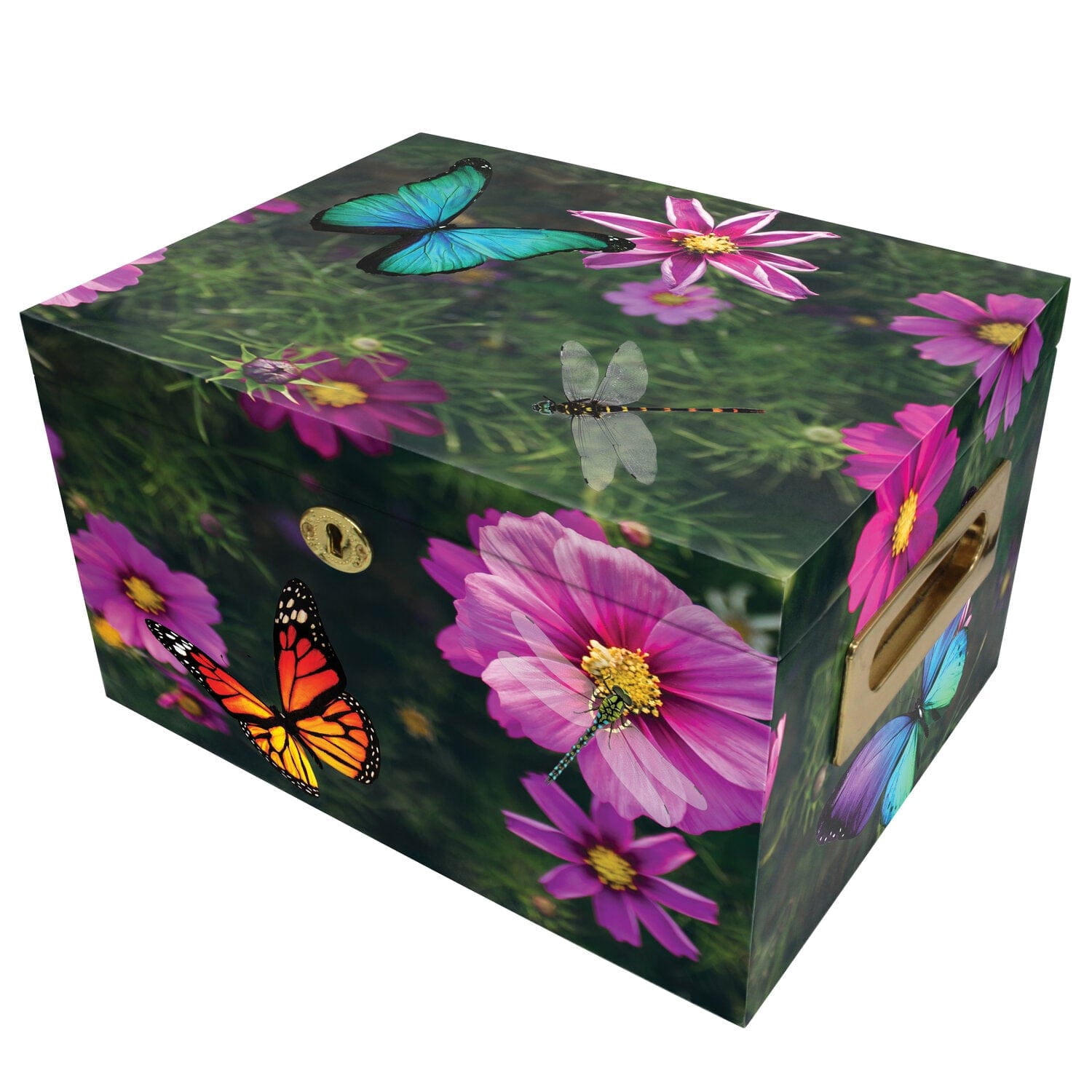 Magical Garden Large Funeral Box Keepsake, Memento Collection Chest ...