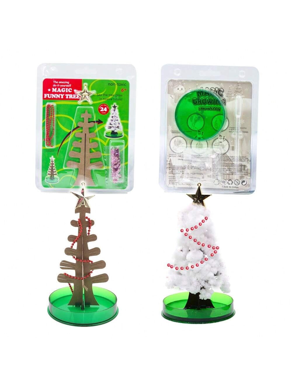 Magical Growth Crystal Christmas Tree Set for Growing Your Own Crystal ...