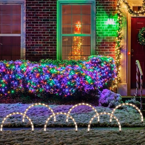 Magical Holiday Pathway Set - Lighted Christmas Arch Pathway Markers ...