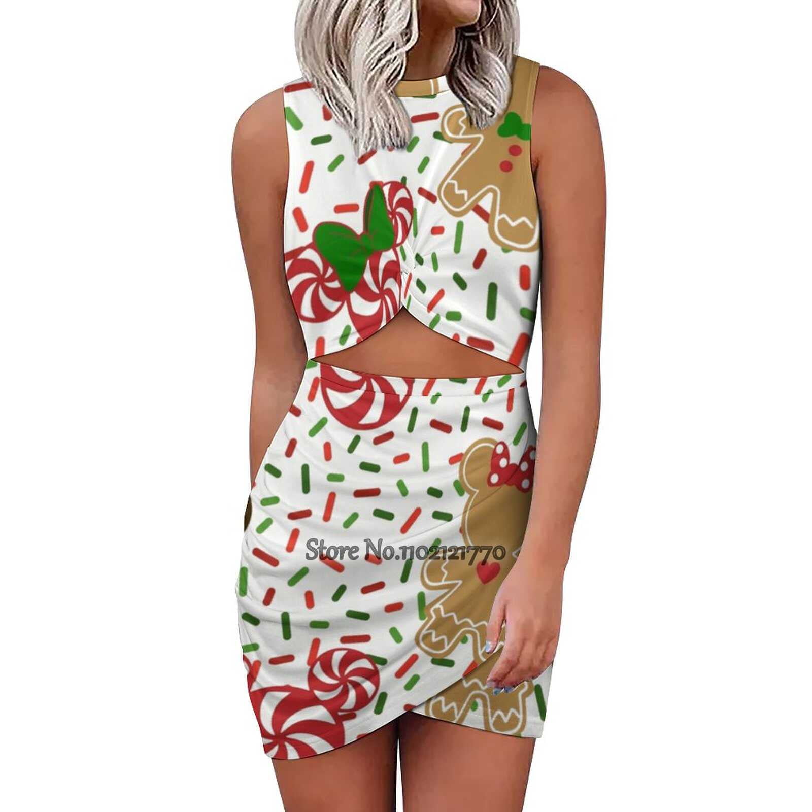 Magical Holiday Snacks Back Lacing Backless Dress Square Neck Dress ...