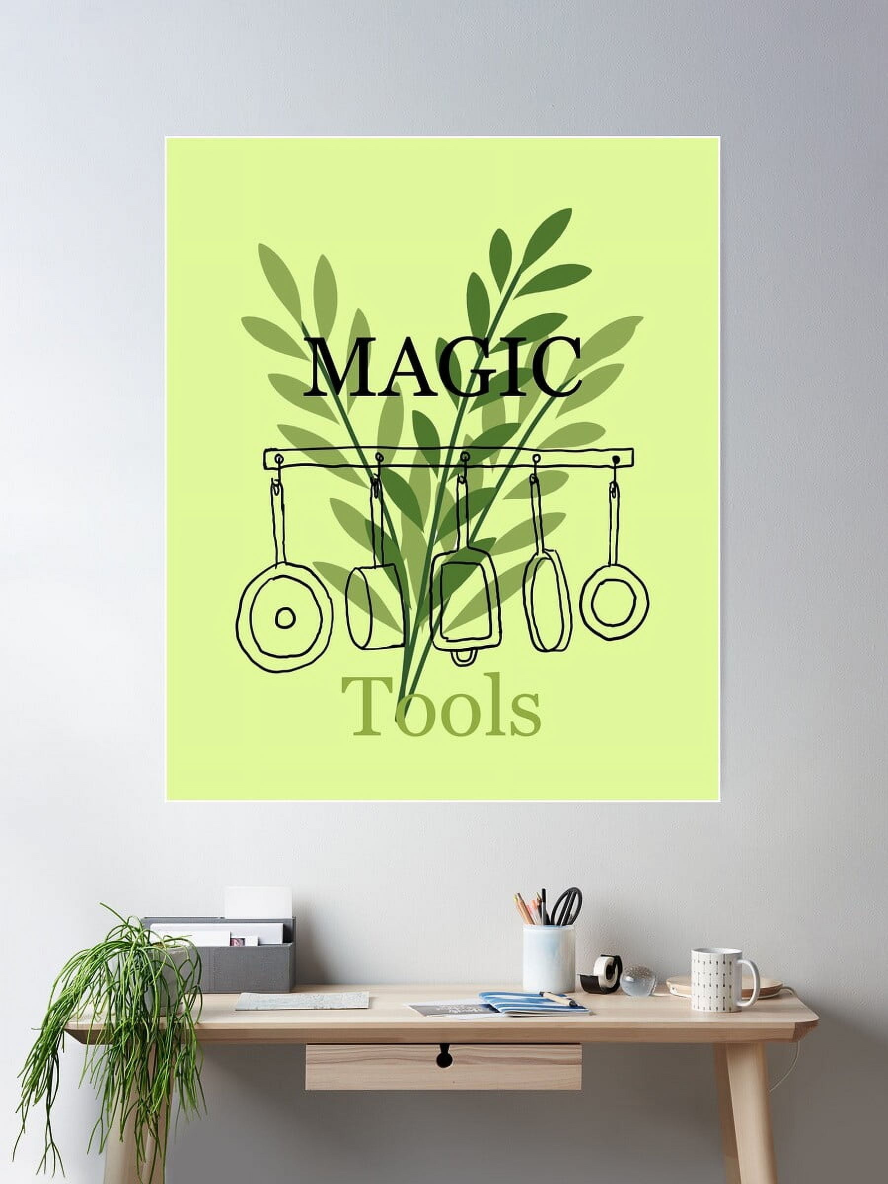 Magical Kitchen Tools Poster Wall Art, Modern Wall Decor For Living ...