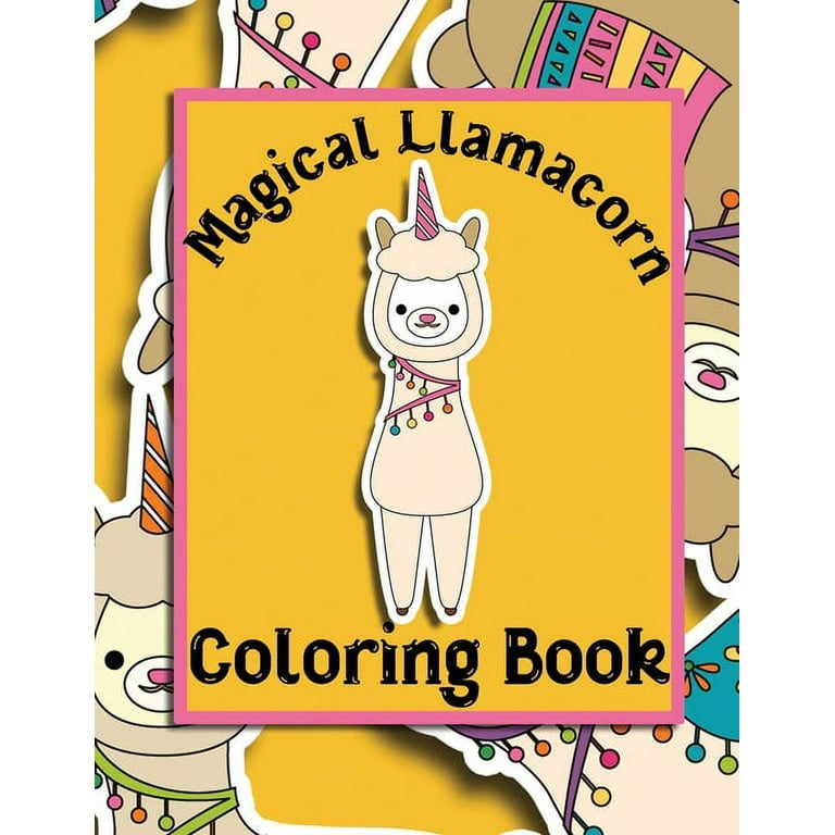llamacorn coloring pages