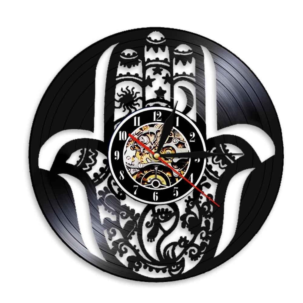 Magical Mandala Hand Wall Decor Hand of Hamsa Wall Art Vinyl Record ...