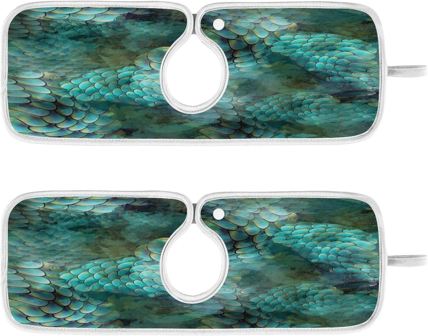 Magical Mermaid Scales Sink Splash Guard for Faucet 2 Packs Faucet ...