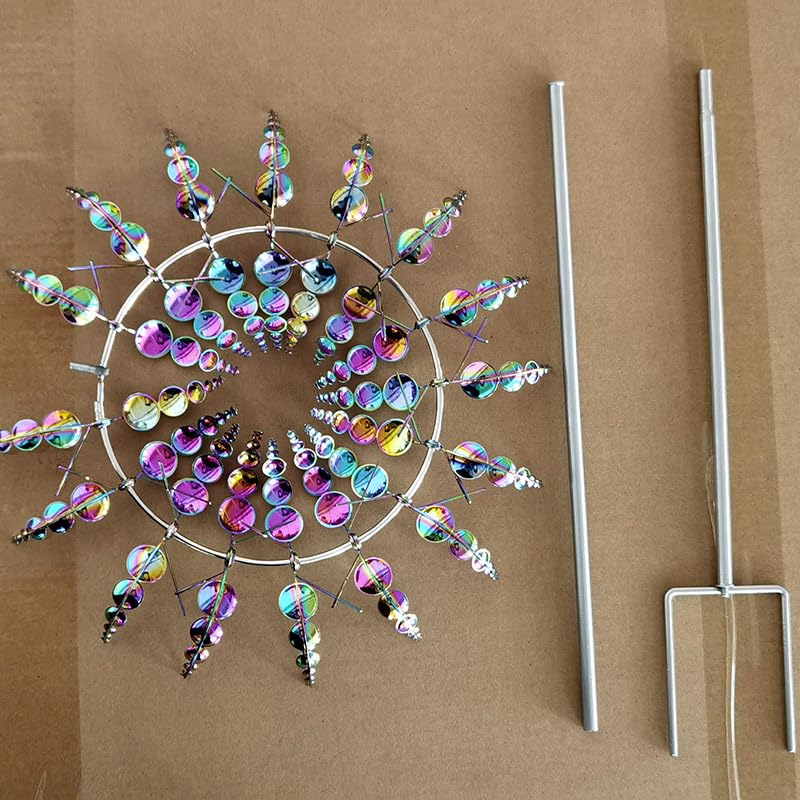 Magical Metal Windmill,3D Kinetic Wind Spinner Wind,Unique and Magical ...