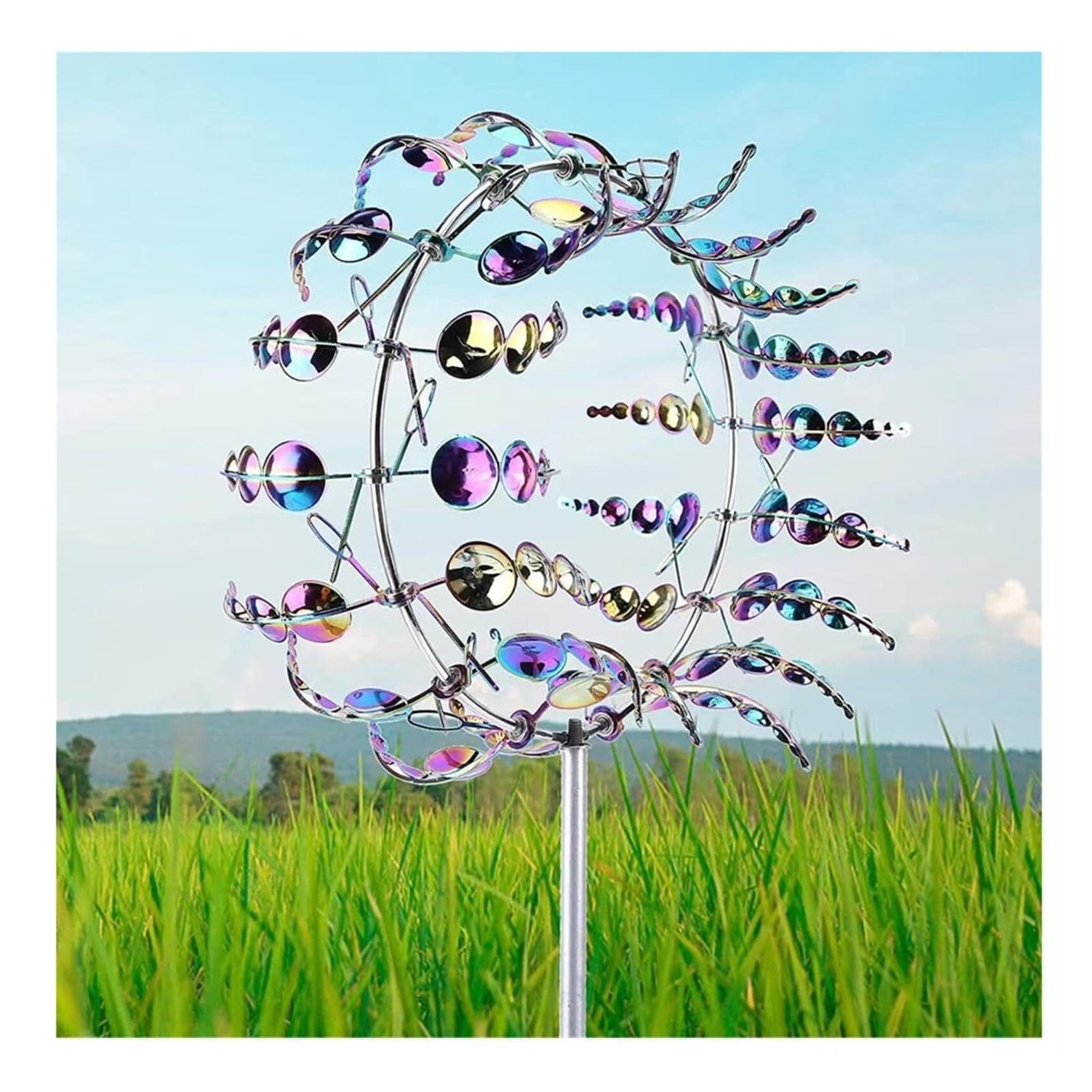 Magical Metal Windmill, Whimsical Wind Sculpture, for Outdoor Garden ...