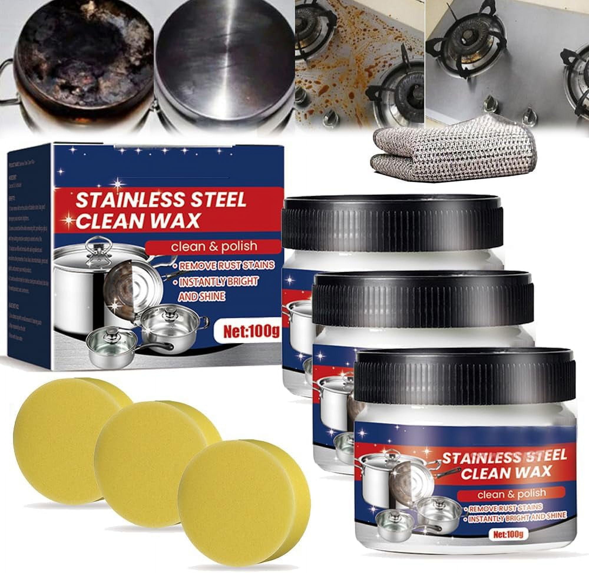 Magical Nano-Technology Stainless Steel Cleaning Paste, Stainless Steel ...