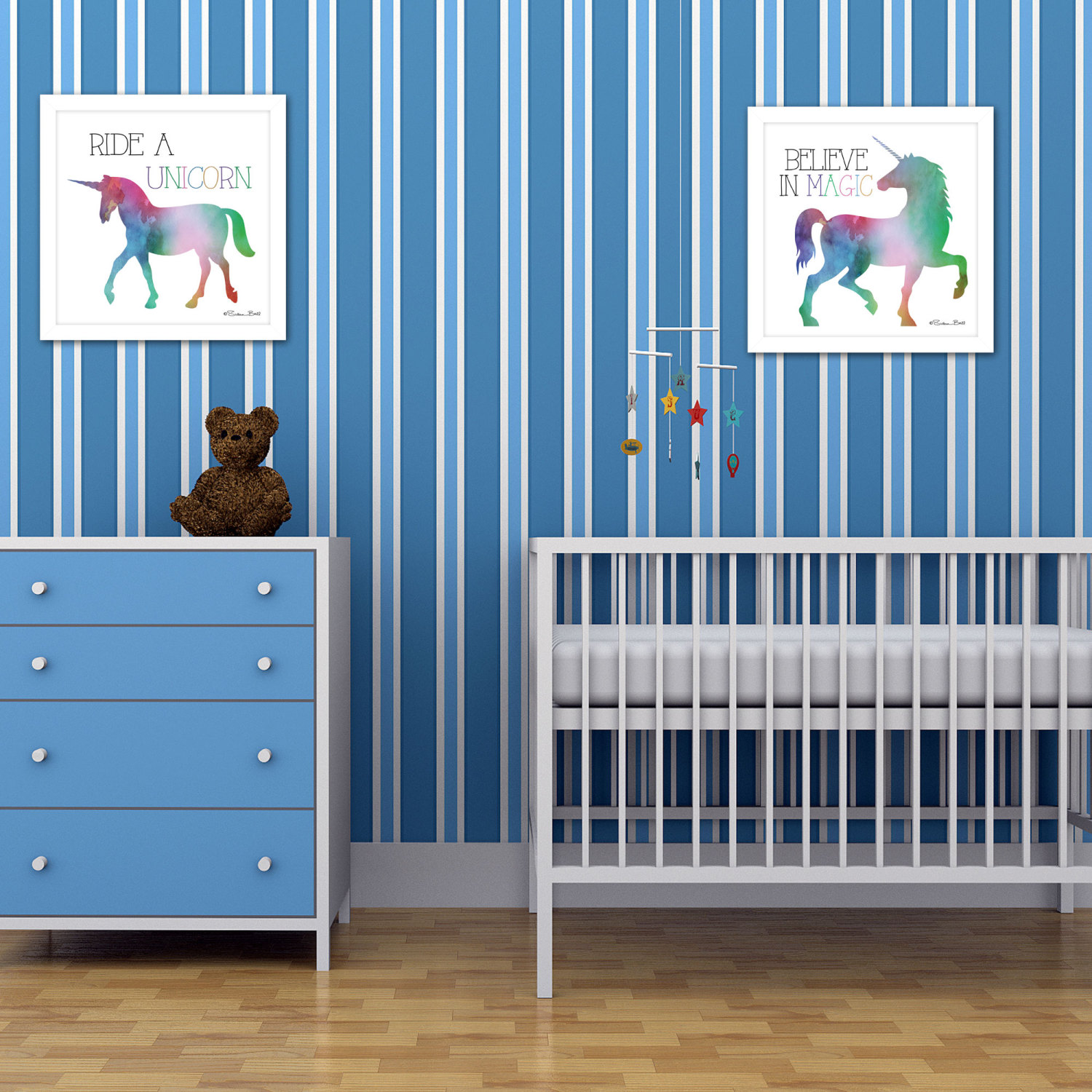 Magical PNGCAN 2-Piece Vignette in White Frame by Susan Ball - Believe ...