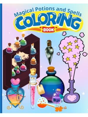 Magical Potions and Spells Coloring Book For Kids : Magical Cauldron ...