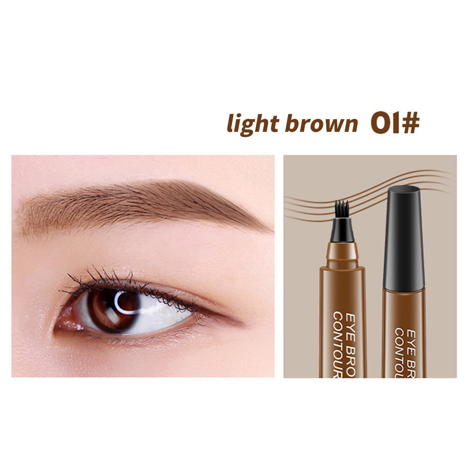 Magical Precise Water-Resistant Brow Pen,Shake Eyebrow Contouring Pen,4 ...