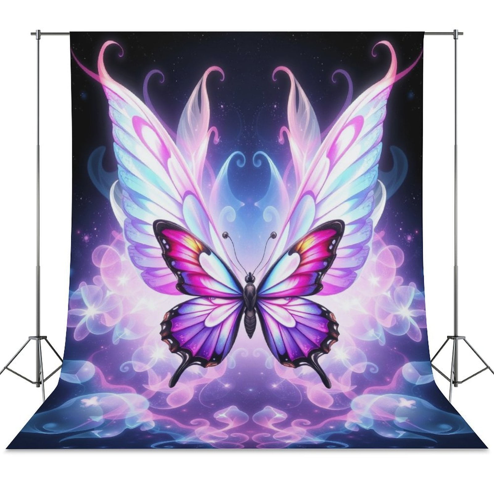 Magical Purple Butterfly Photography Backdrops Adult Photostudio Props ...
