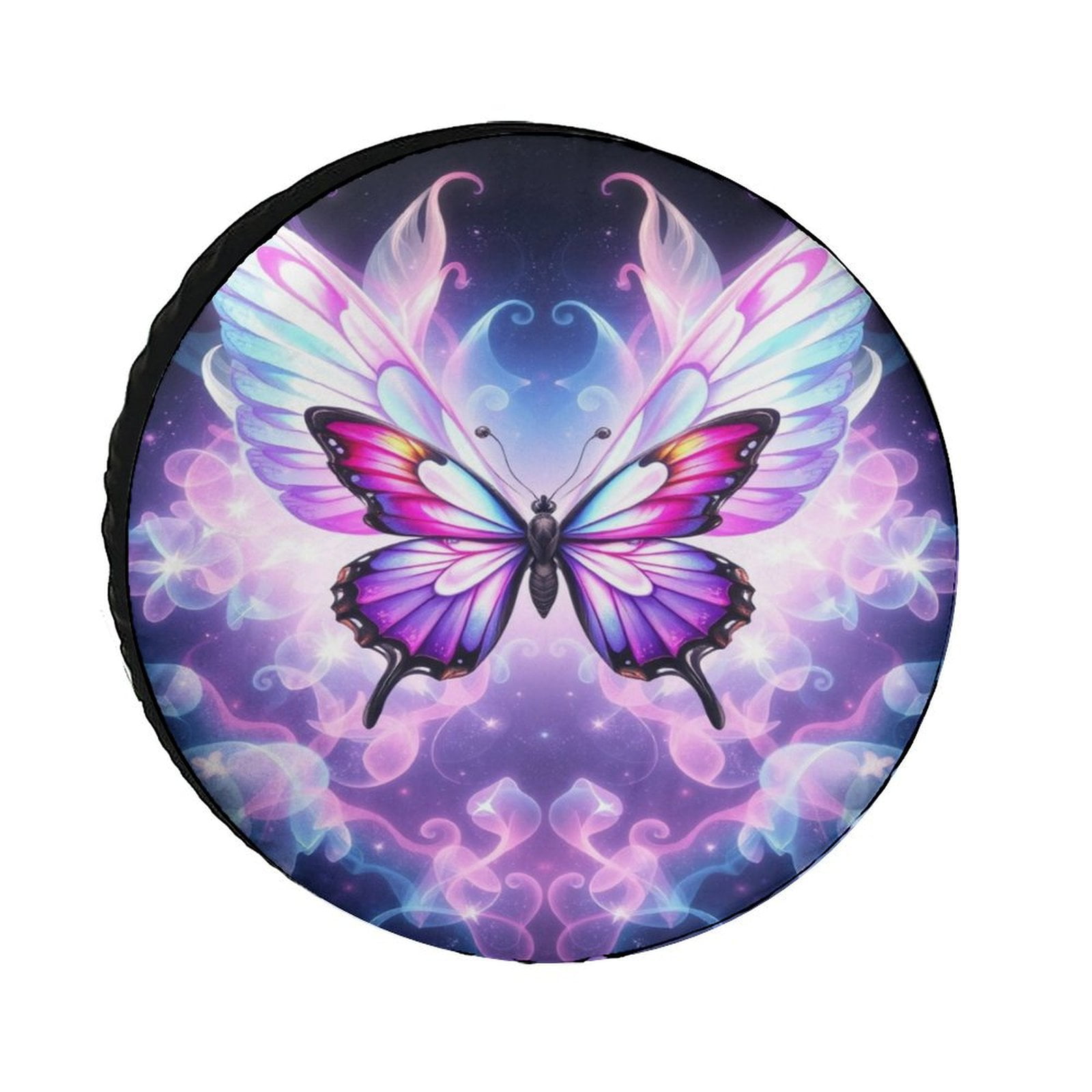 Magical Purple Butterfly Spare Tire Cover Dust-Proof Wheel Tire Cover ...