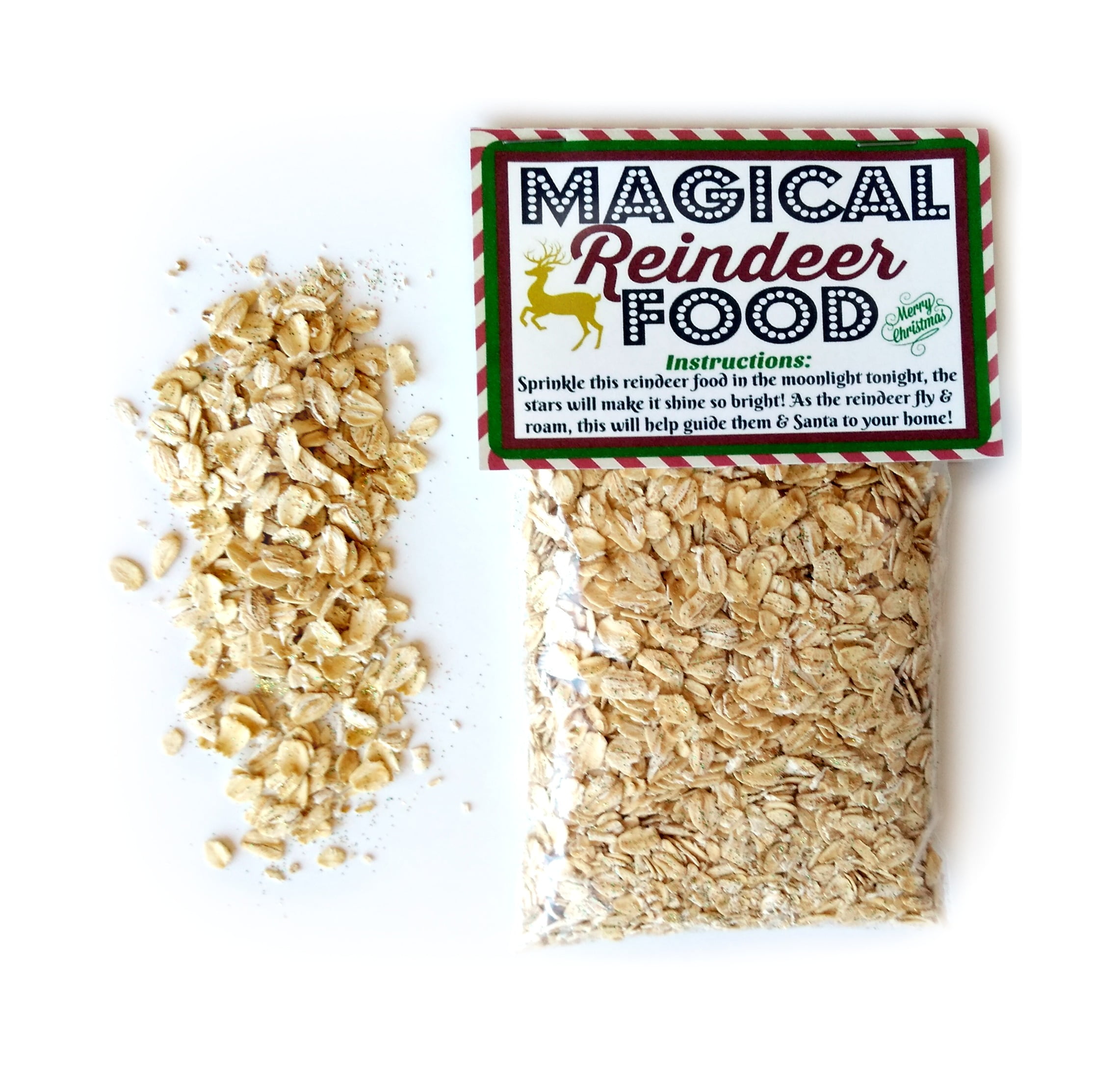 Magical Reindeer Food Magic Feed Merry Christmas Eve Happy Holiday ...