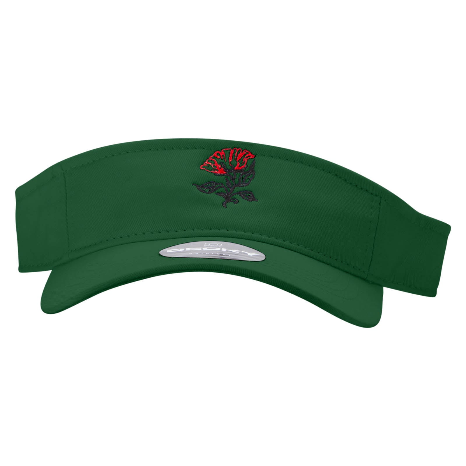 Magical Rose Embroidered Brushed Sports Visor - Forest OSFM - Walmart.com