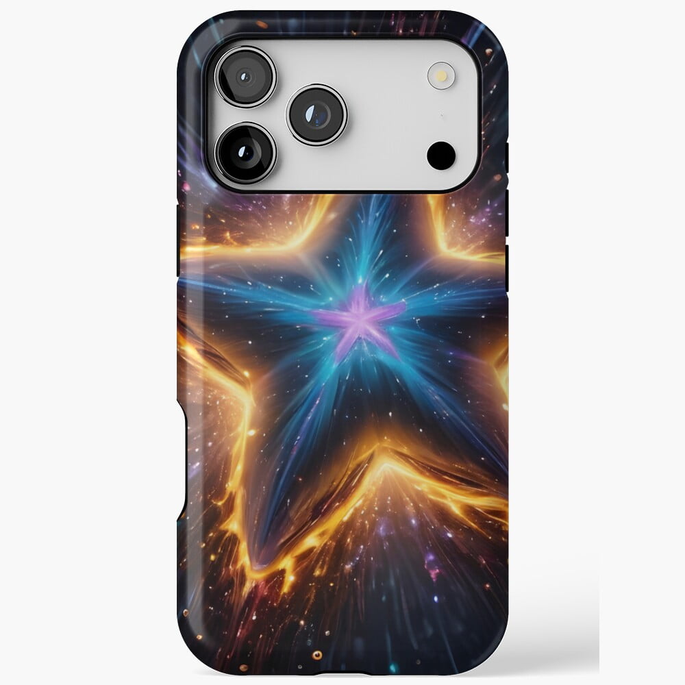 Magical Shining Star Cosmic Fantasy Phone Case for iPhone 11 through 17 ...