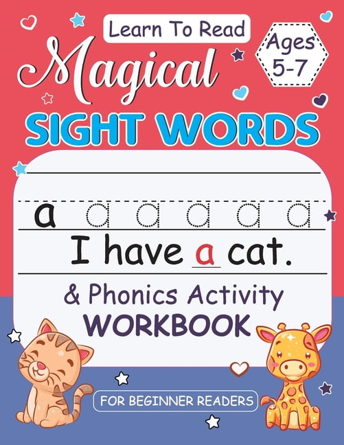 Magical Sight Words for Kids 5-7: Activity Book for Beginner Readers ...